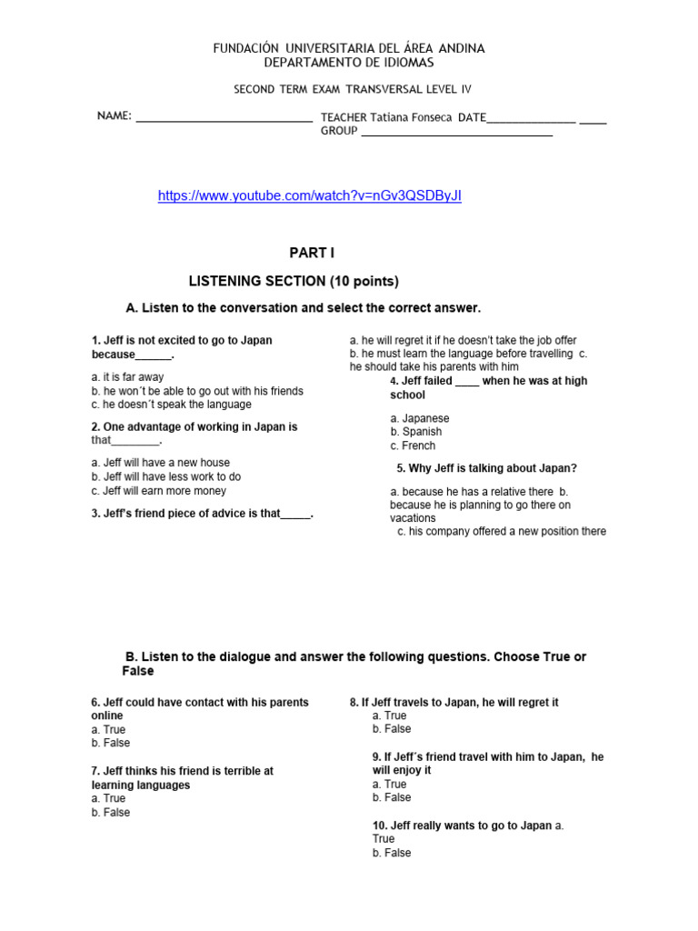 Second Term Exam PV | PDF