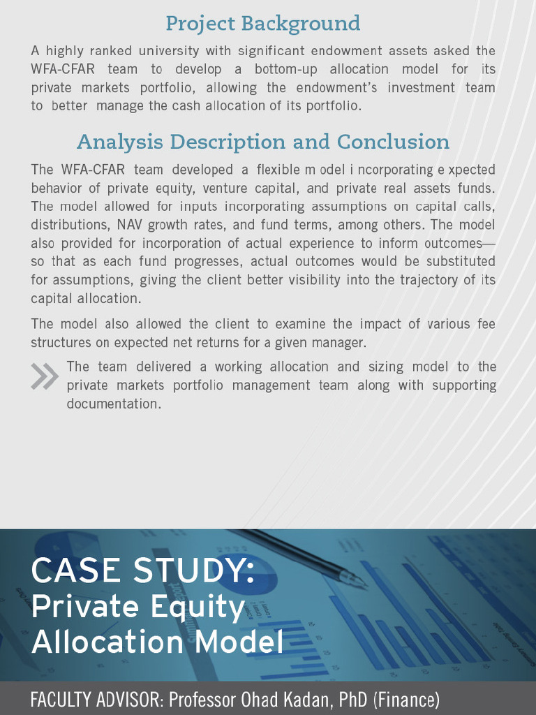 Case Study Private Equity Allocation Model | PDF