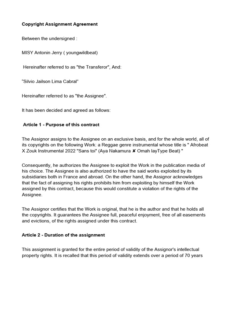 Contractt | PDF | Assignment (Law) | Private Law