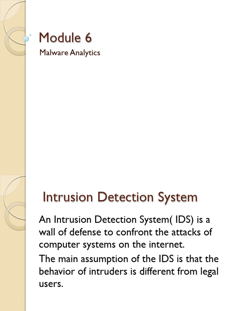Module 6 - Intrusion Detection System | PDF | Machine Learning | Cluster Analysis