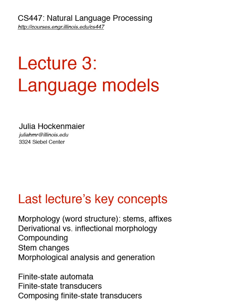 language models | Download Free PDF | Morphology (Linguistics) | Estimation Theory