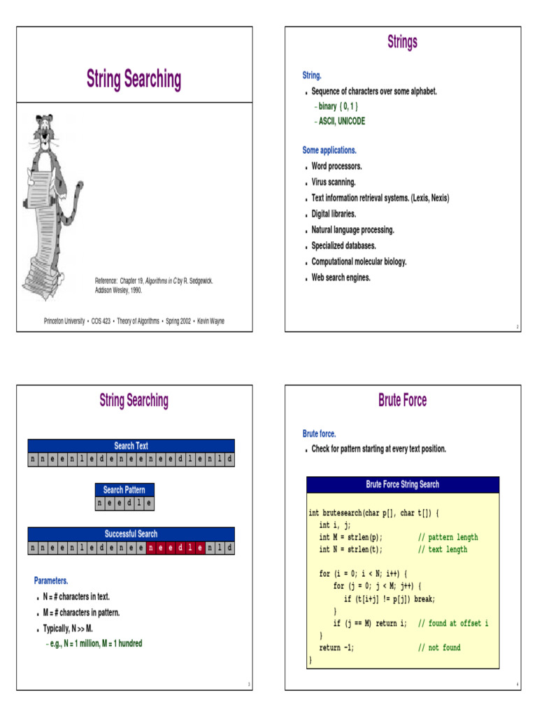 Stringsearch | PDF | Computer Science | Applied Mathematics