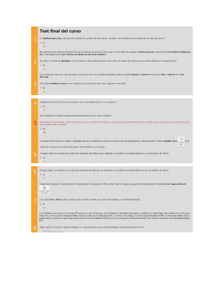 Test Outlook | PDF