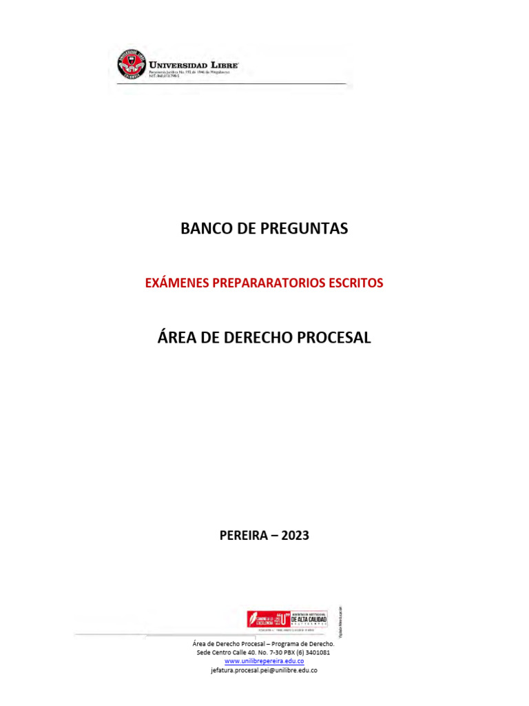 Proce Sal | PDF | Ley procesal | Demanda judicial