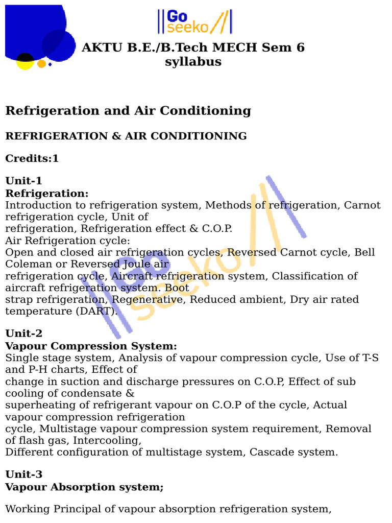 MECH Sem 6 syllabus | Download Free PDF | Gear | Computer Security