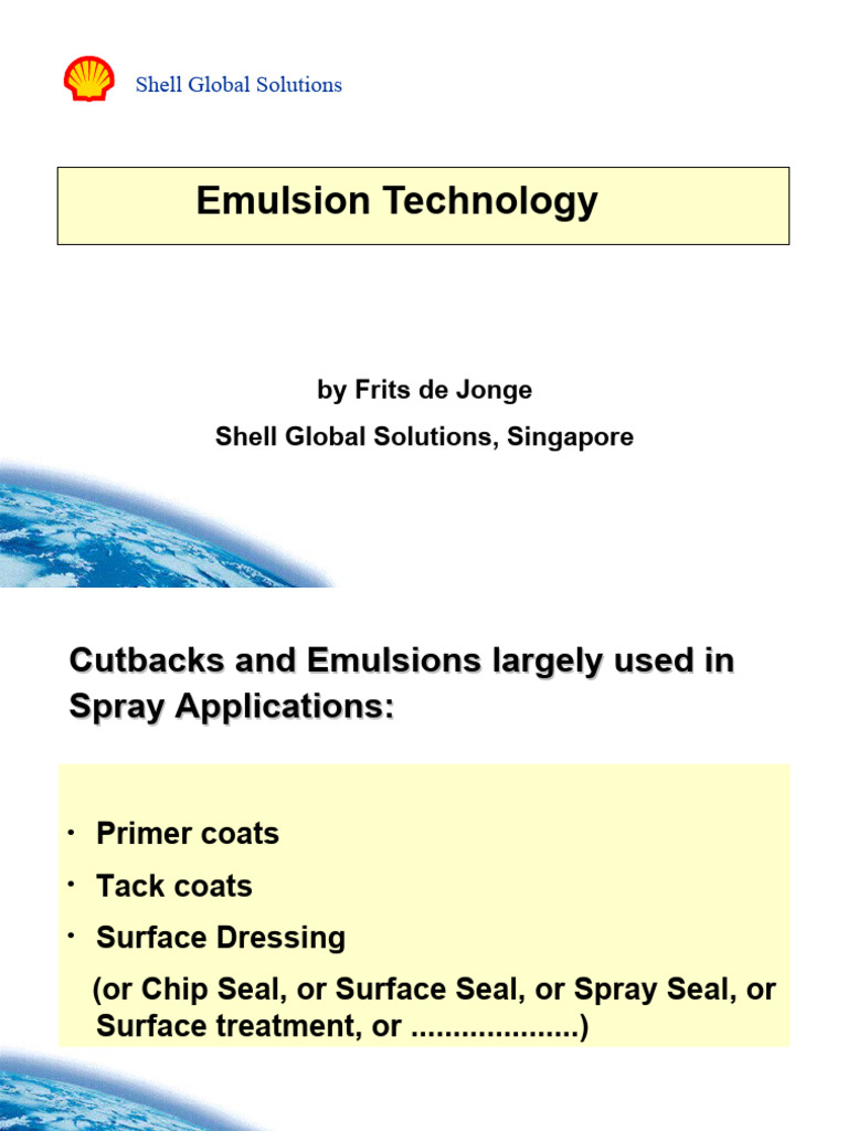 An Introduction To Emulsion Technology | PDF | Building Materials ...