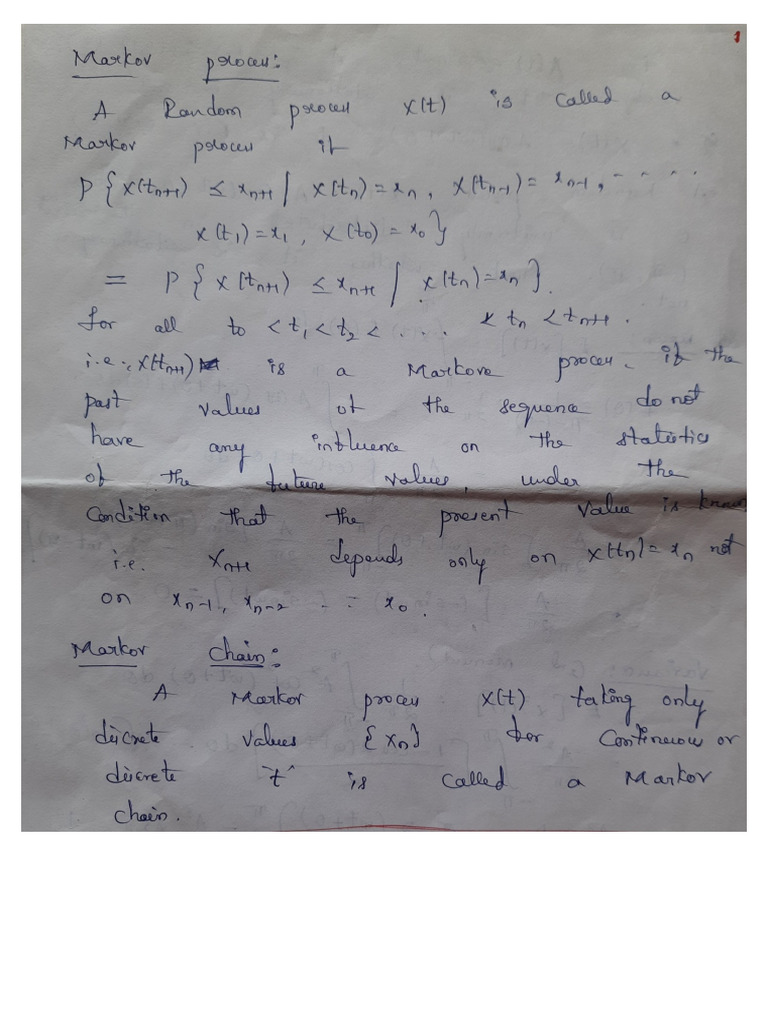 Unit 5 Part 2 Stochastic Regular Irreducible Matrices Pdf