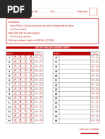 NCAE Reviewer Answer Sheet | PDF