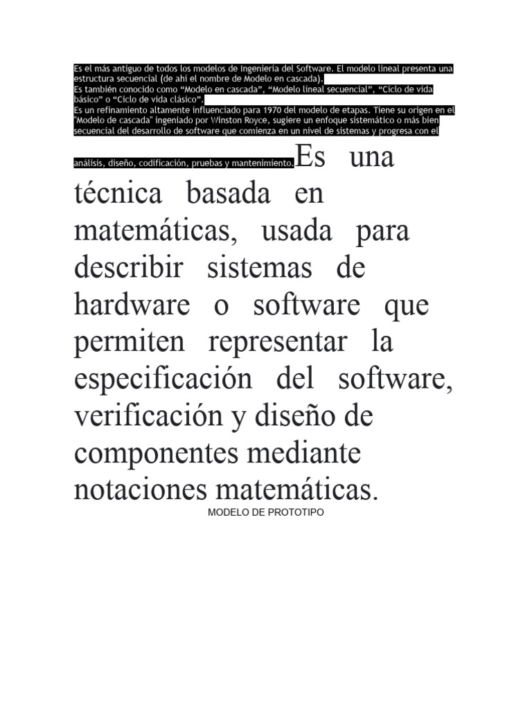 MODELO DE PROTOTIPO | PDF | Software | Ingeniería de software