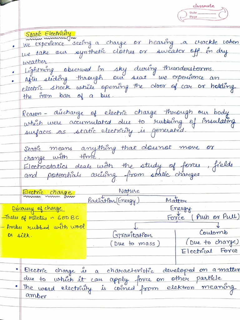 12.1.Part1.CoulombForce and ElectricField | PDF