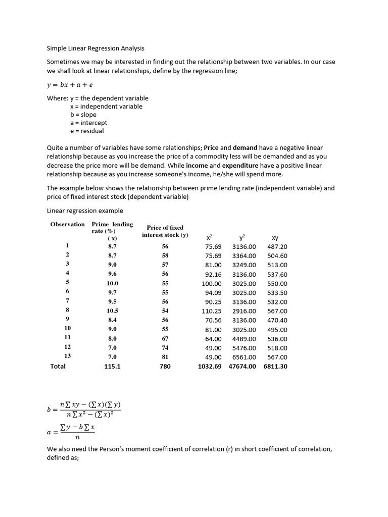 Linear Regression2 | PDF | Linear Regression | Coefficient Of Determination