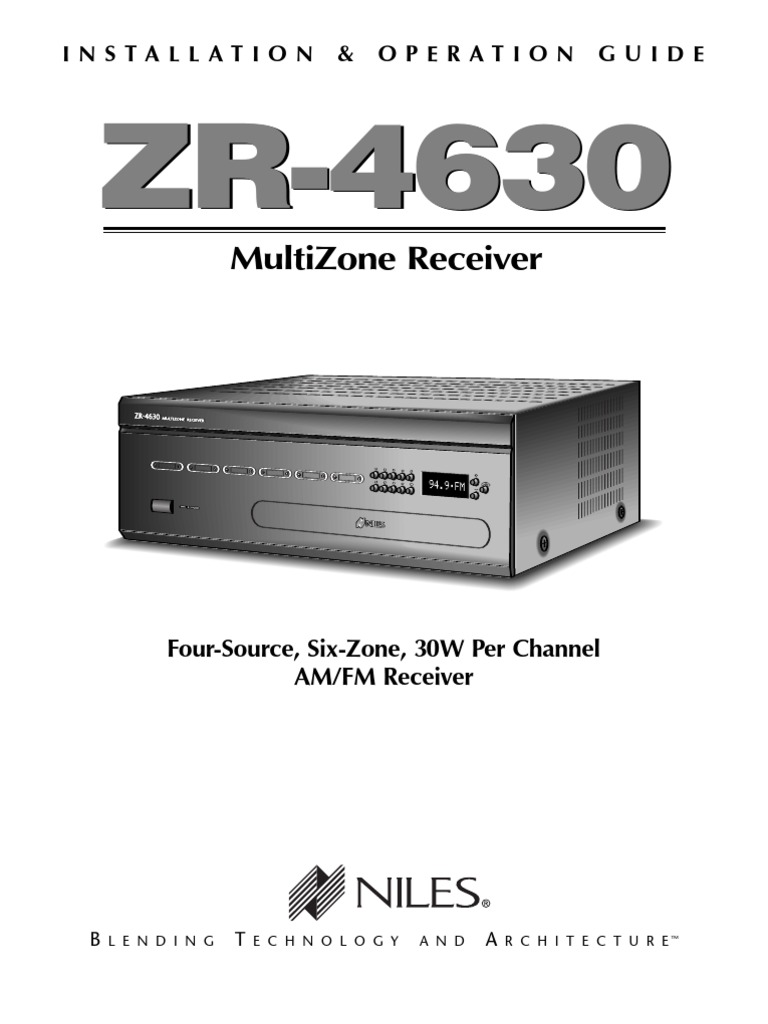 ZR 4630 Manual | PDF | Loudspeaker | Amplifier