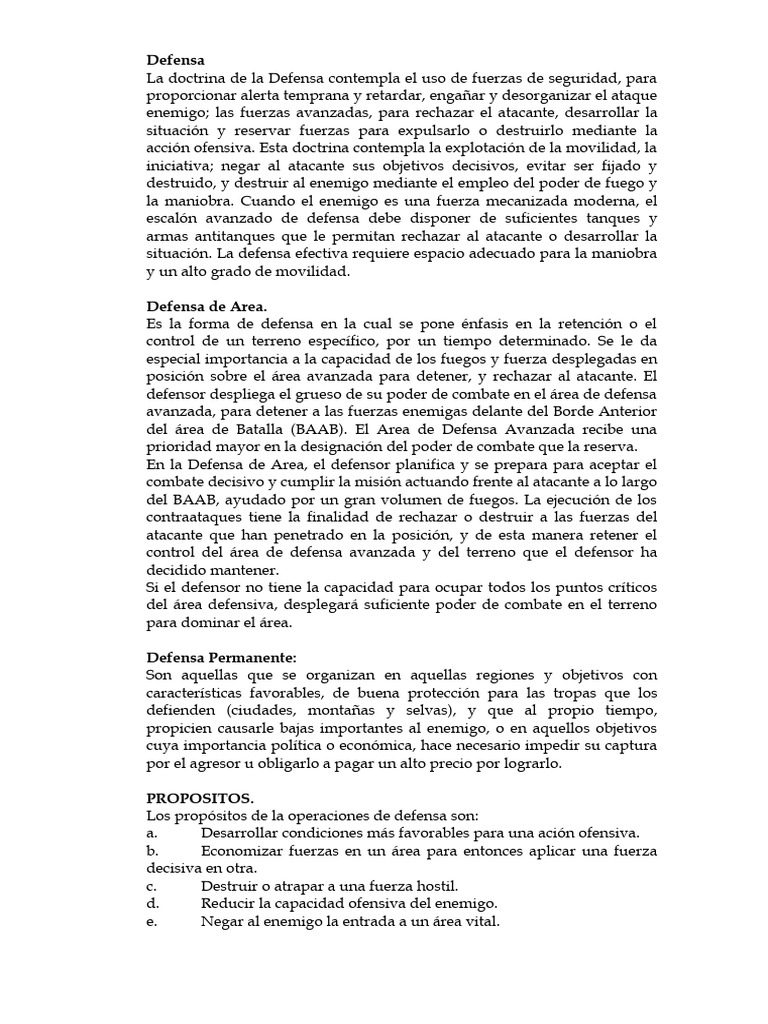 Defensa DE AREA | PDF | Guerra blindada | Operaciones militares