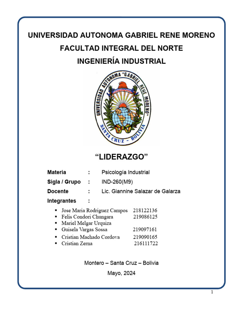 Liderazgo Psicologia Industrial Descargar Gratis Pdf Liderazgo
