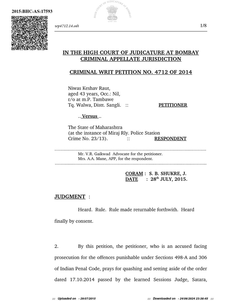 Section 294 CRPC Judgment PDF Prosecutor Crimes