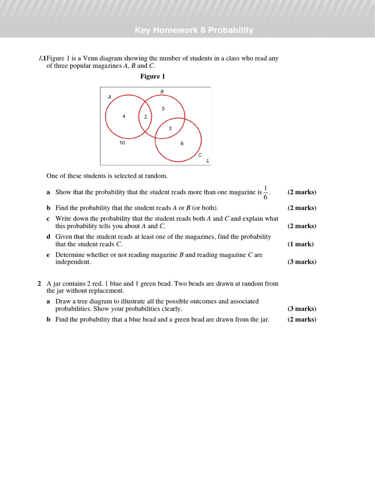 Probability Homework Key Insights | PDF | Statistical Theory ...