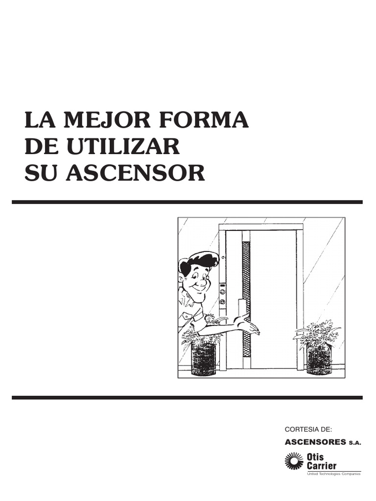 08. La Mejor Forma de Utilizar Su Ascensor | PDF | Ascensor