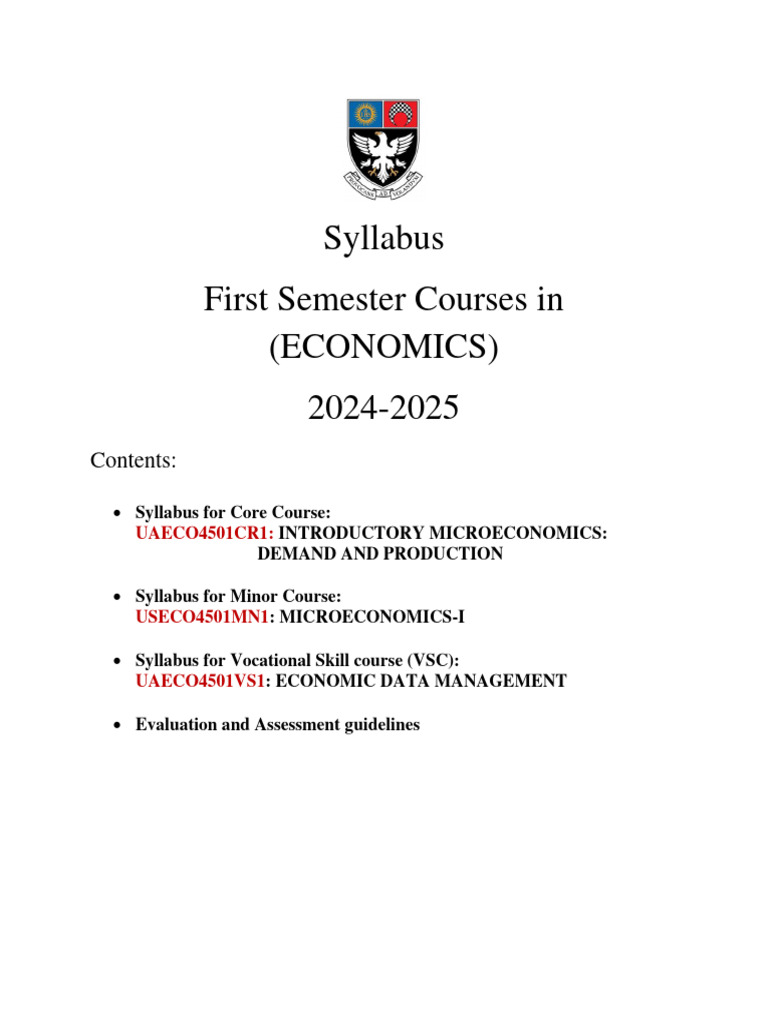 Fyba Core, Minor, VSC | PDF | Microeconomics | Economics