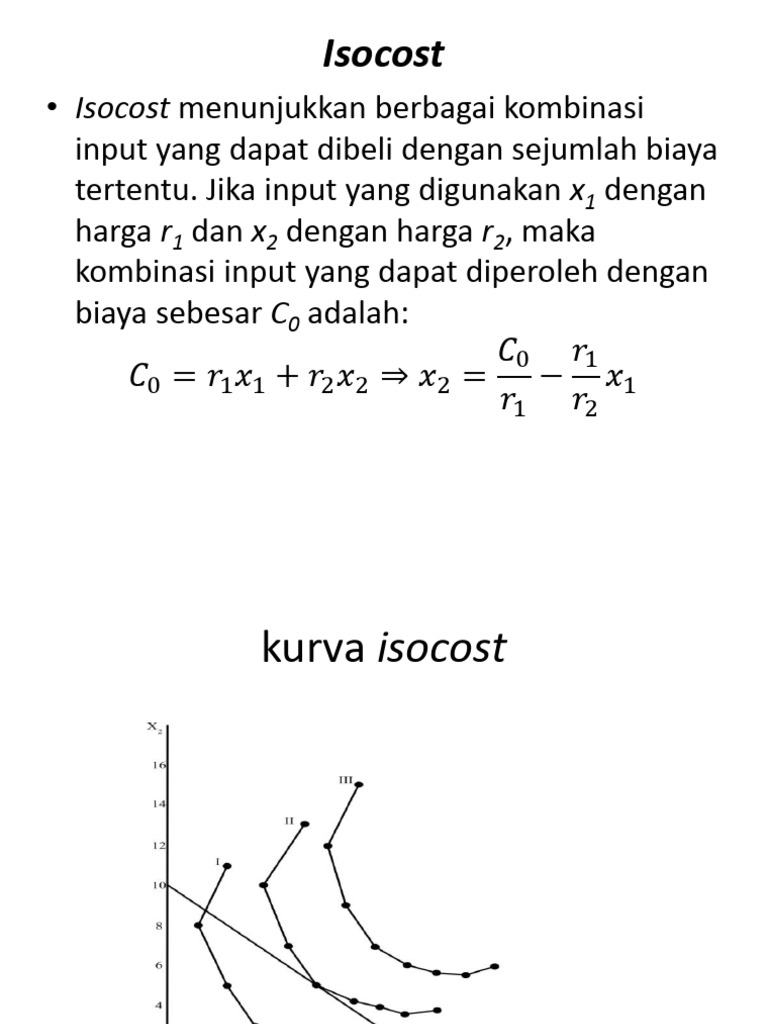 Isocost Dan Optimum Produksi 2 Input | PDF