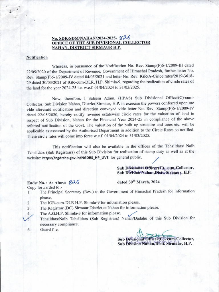 Circle Rate Notification Nahan 2024-04-01 11 06 46 | PDF