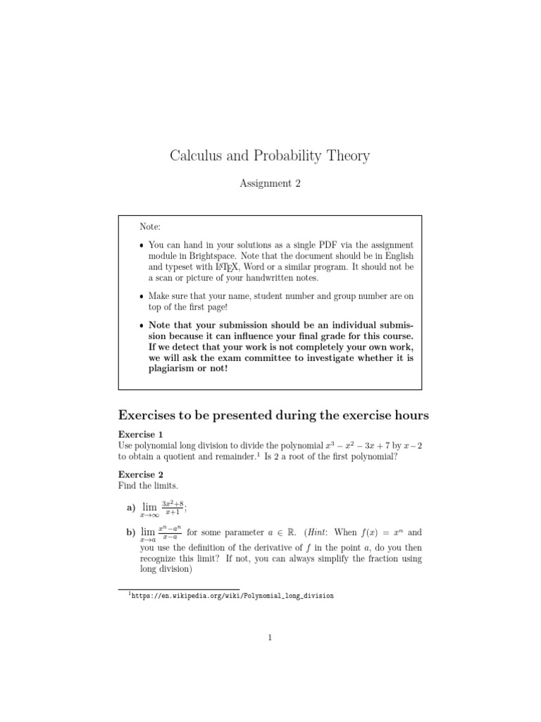 Calcp Assignment 02 | PDF | Derivative | Tangent