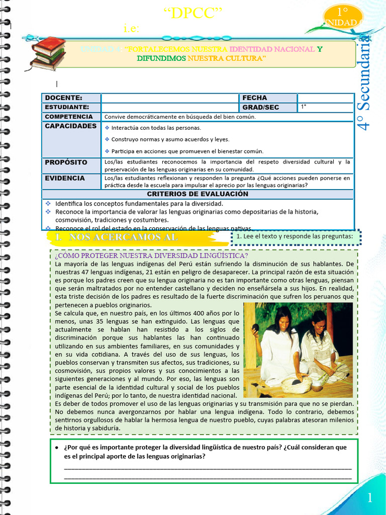 1° DPCC - Actv.02 | PDF | Sociedad | Lingüística