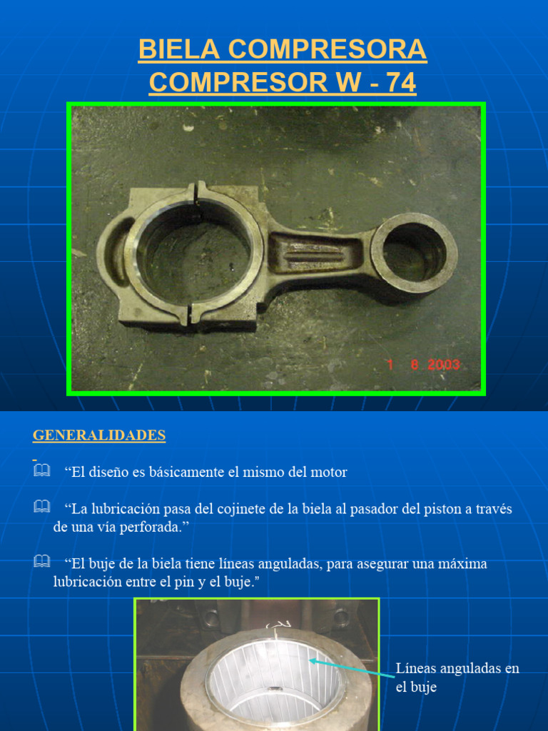 Compresor Superior W74 | PDF | Ingeniería mecánica | Motores