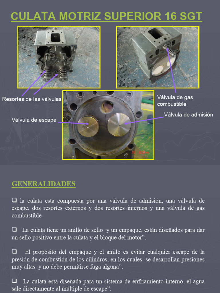 Motor Superior 16 SGT | PDF | Pistón | Tecnología del motor