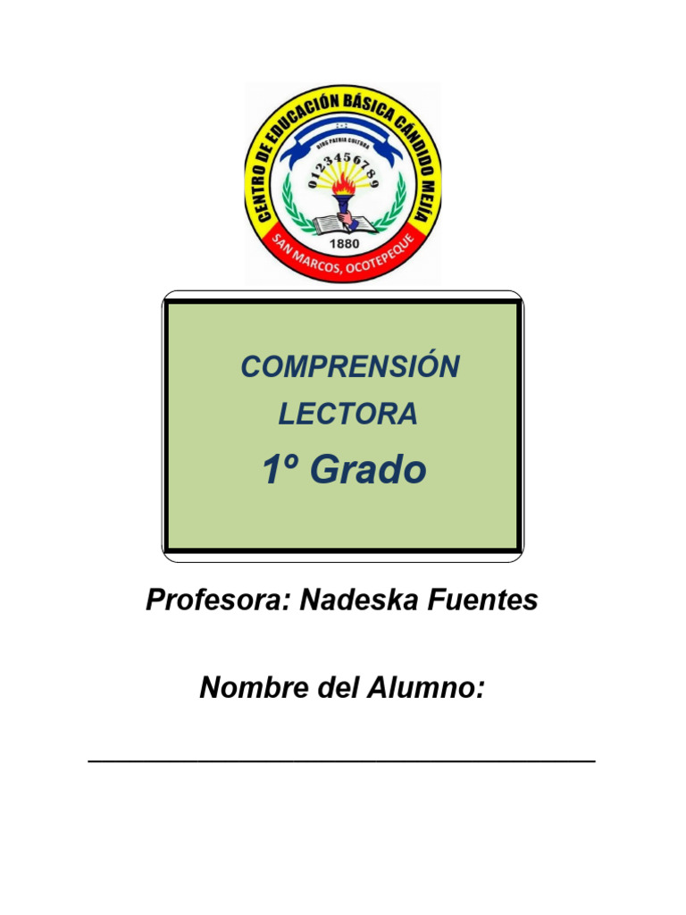 Comprensión Lectora Primer Grado 23 Pdf Temporada De Primavera
