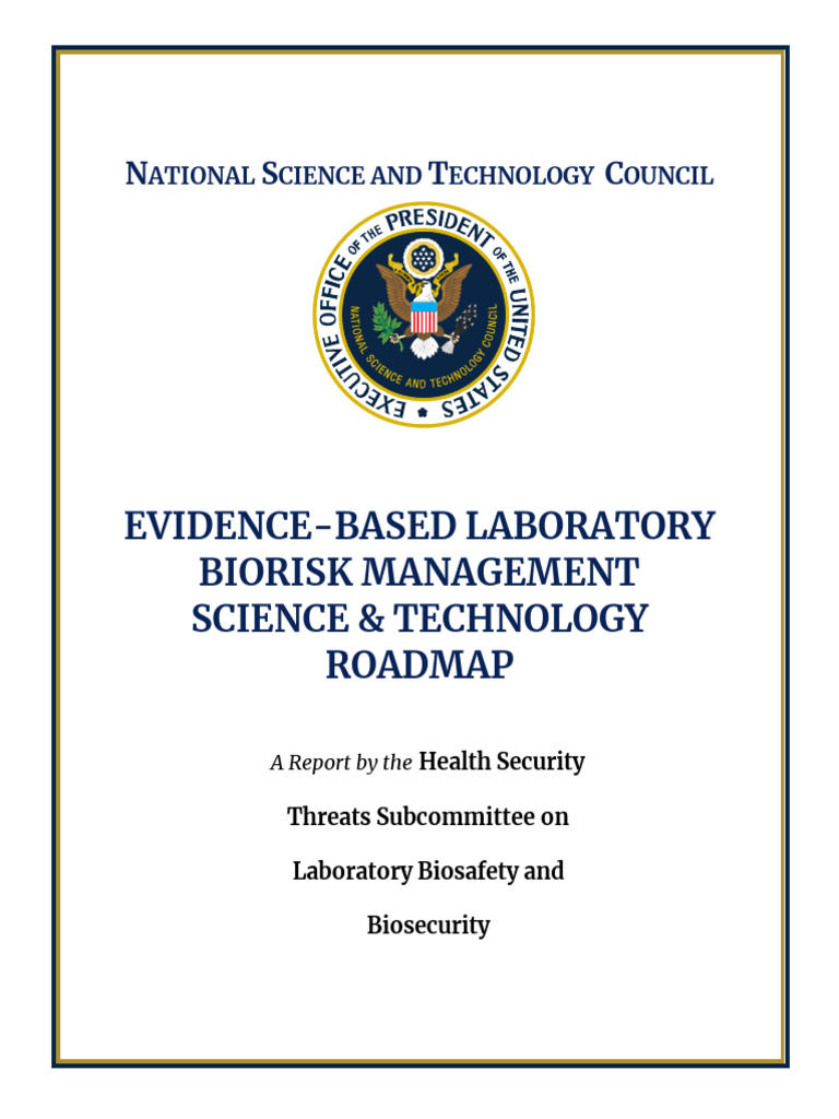 04 2022 NSTC ST Biorisk Research Roadmap - FINAL | PDF | Risk Assessment | Risk