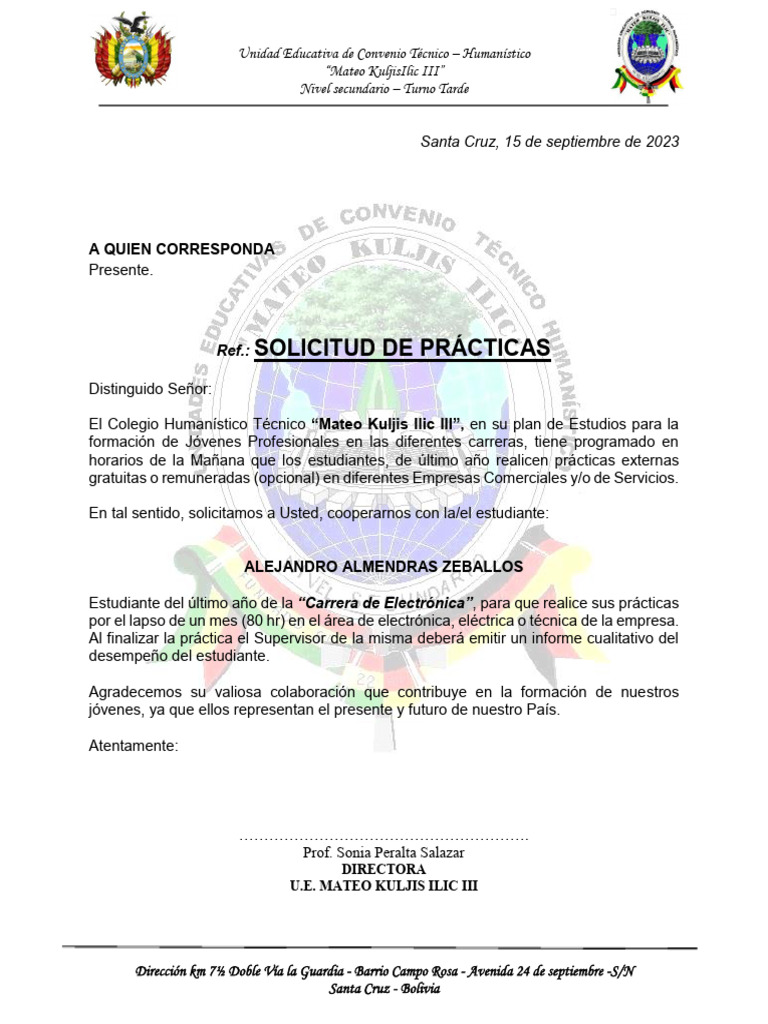 1 Documentos para Practicas | PDF | Bolivia