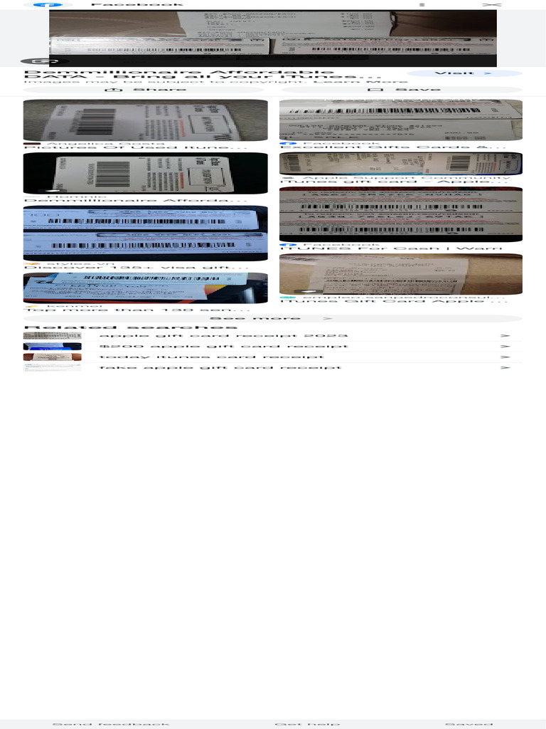 Vanilla Card With Receipt - Google Search | PDF