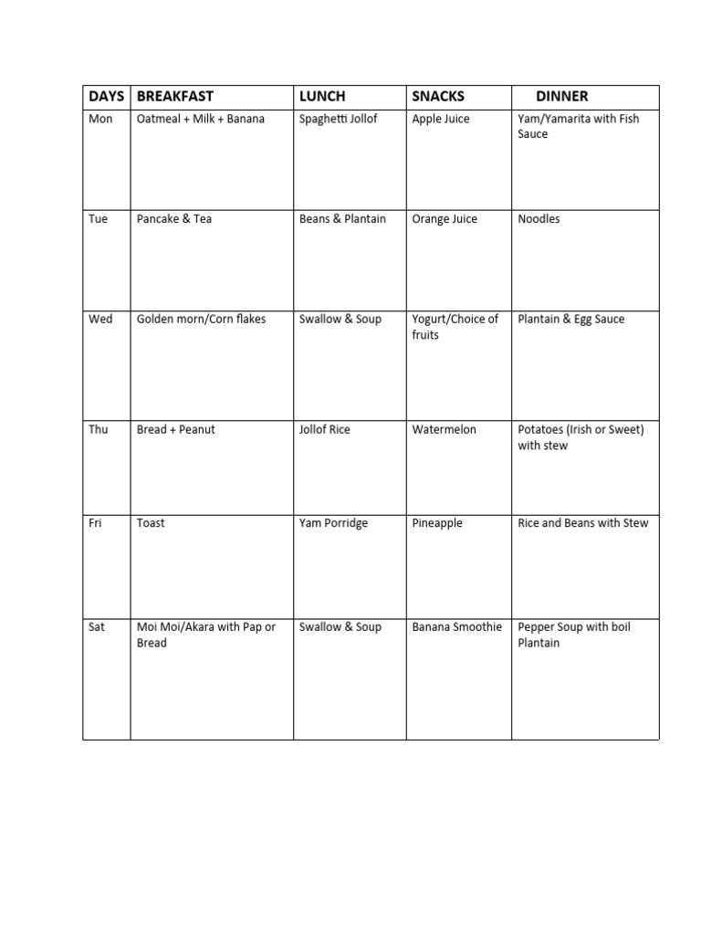 food-time-table-pdf