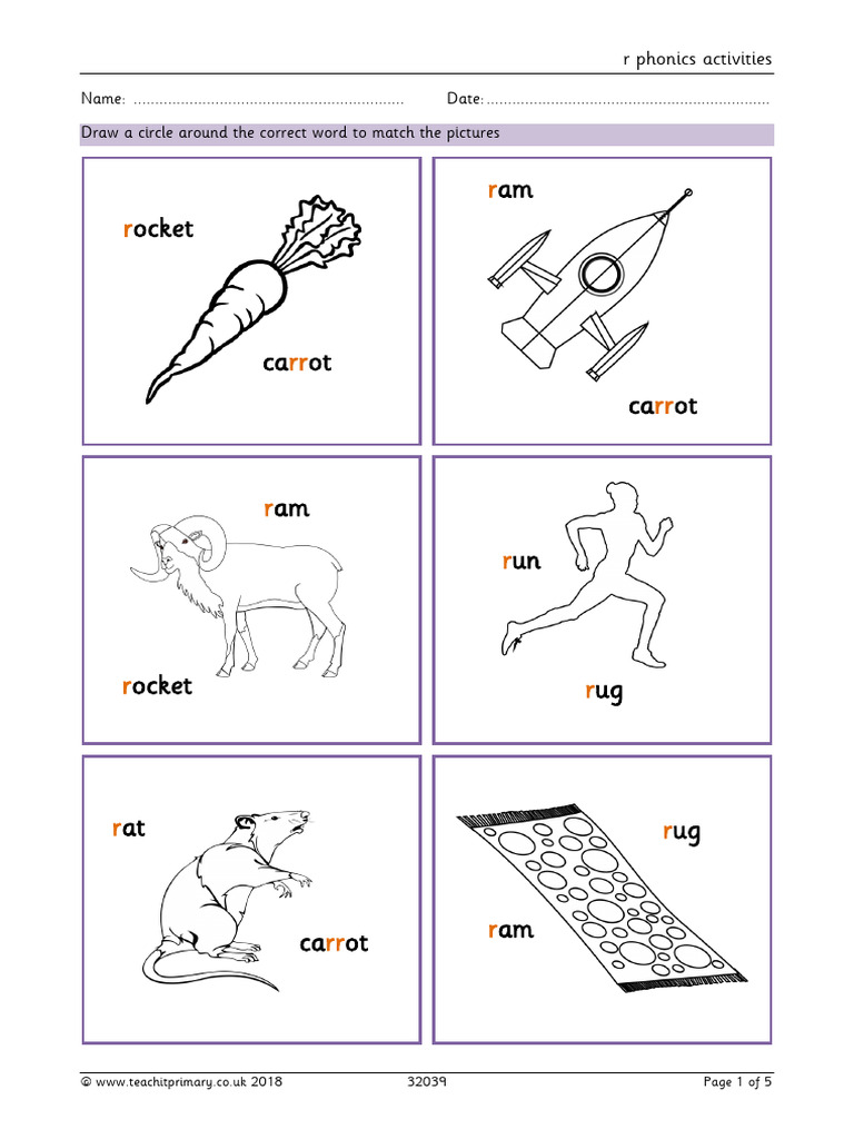 -r-phonics-activities-1 | PDF