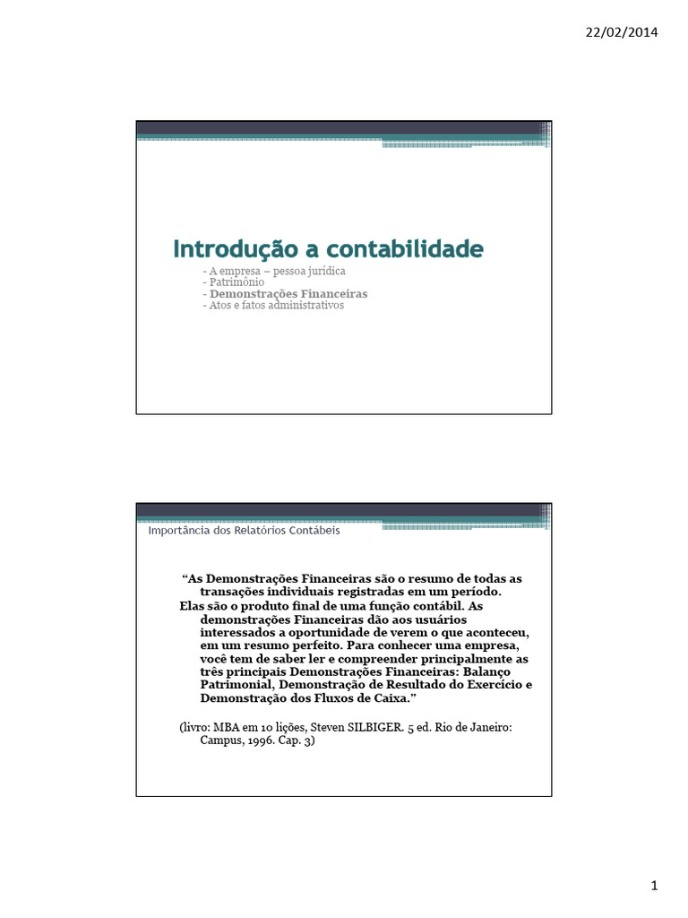 FASAR - CONTABILIDADE BASICA - Aula 4 - Balanu00E7o | PDF ...