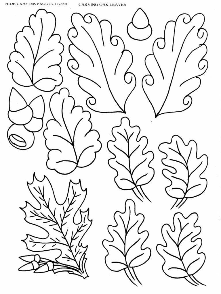 Carving Oak Leaves Pattern by George Hurst Download | PDF