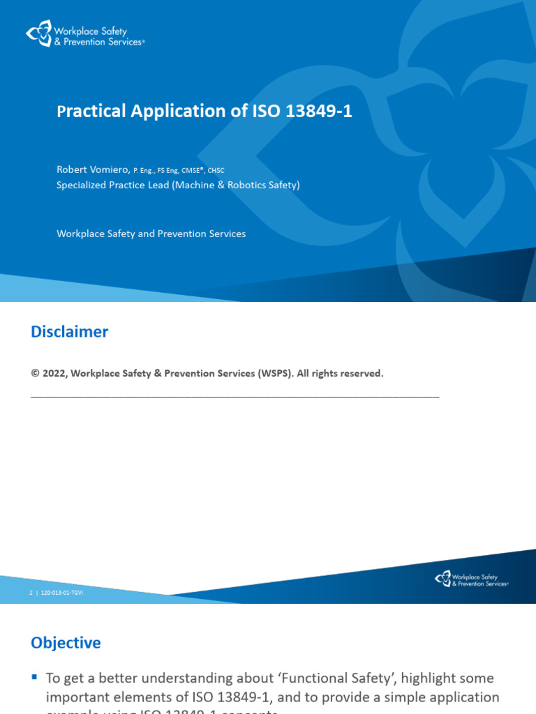 ISO 13849-1 Functional Safety - IsSA Seminar May 2022 | Download Free PDF | Systems Engineering ...