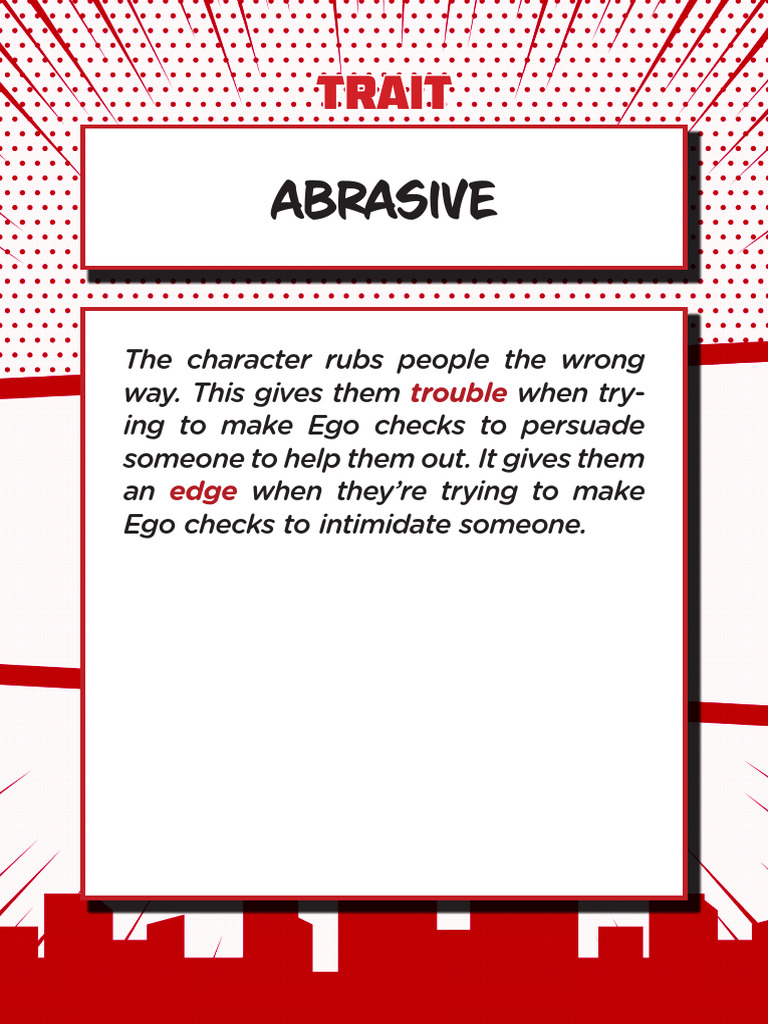 MMRPG Trait - Cards | PDF