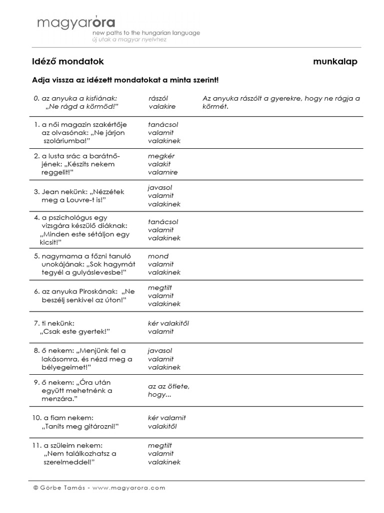 Idezo Mondatok | PDF