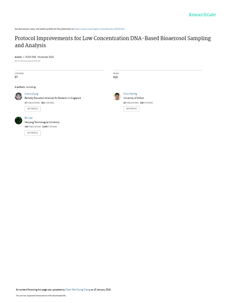 Protocol Improvements For Low Concentration DNA-Ba | PDF | Real Time Polymerase Chain Reaction ...