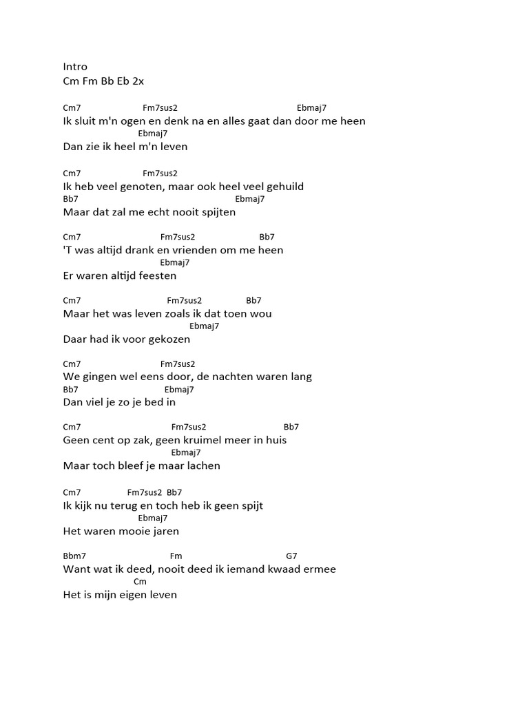 Ik Leef Mijn Eigen Leven | PDF