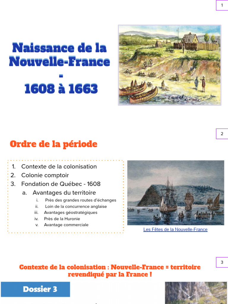 Naissance de la Nouvelle-France (1608-1663) | PDF | Nouvelle France