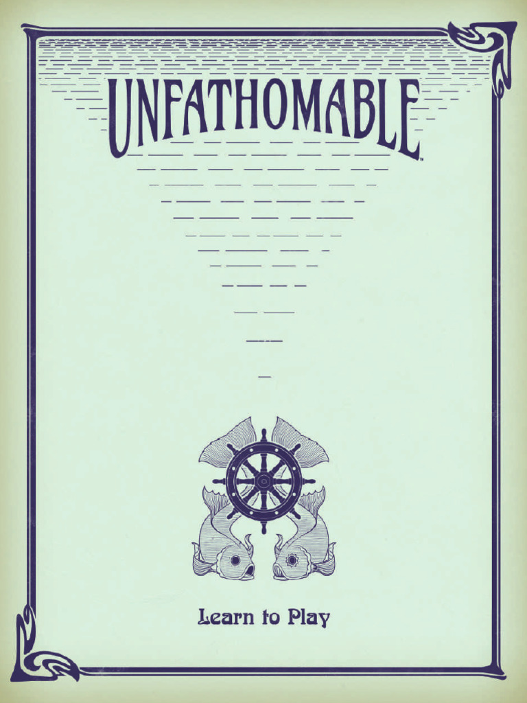 Unfathomable Rulebook | PDF | Freight Transport | Ships