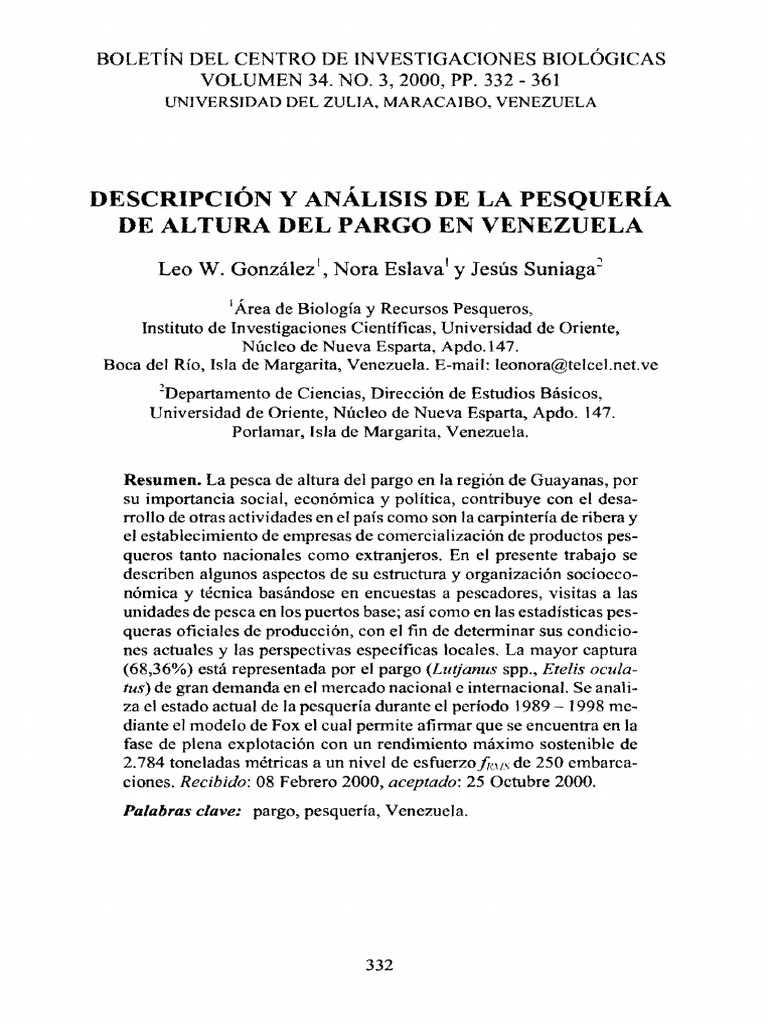 238-Texto Del Artículo-238-1-10-20140912 | PDF | Pesquería | Venezuela