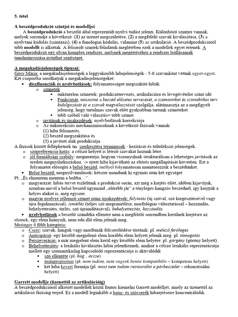 Komplex Tétel | PDF