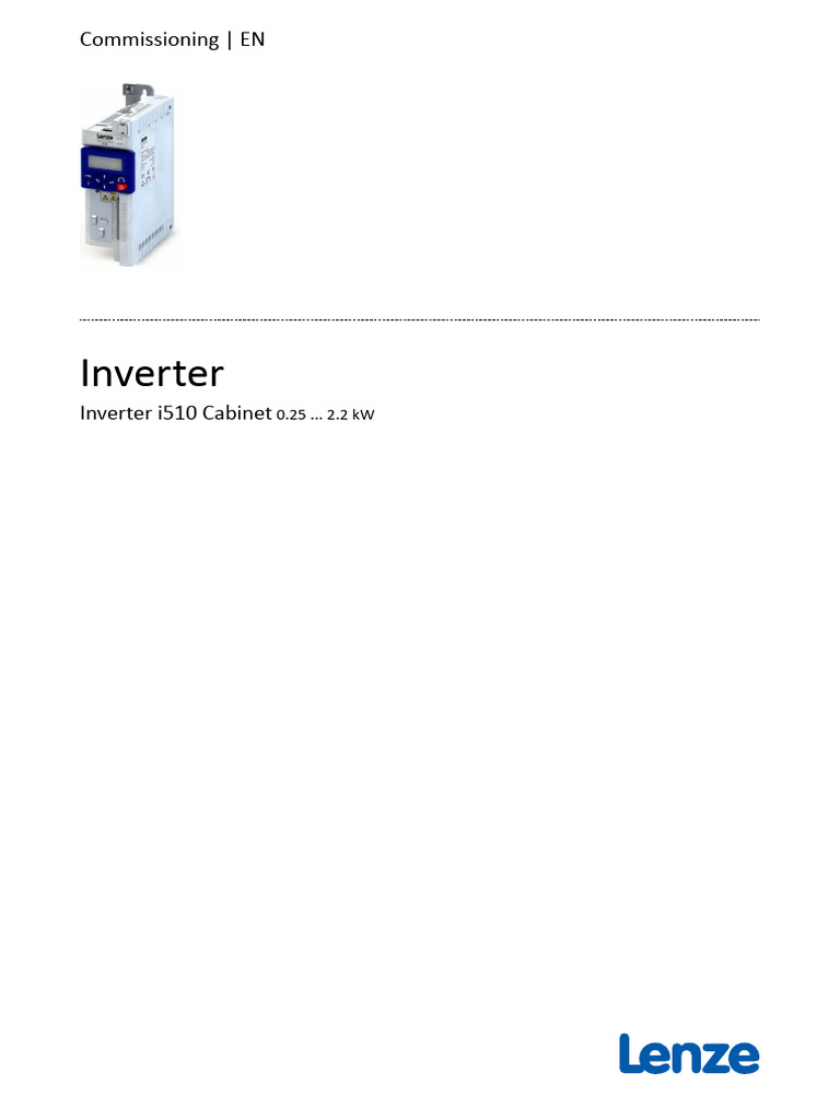 I510 Commissioning Manual (0.25-2.2kW) | PDF | Electromagnetism ...