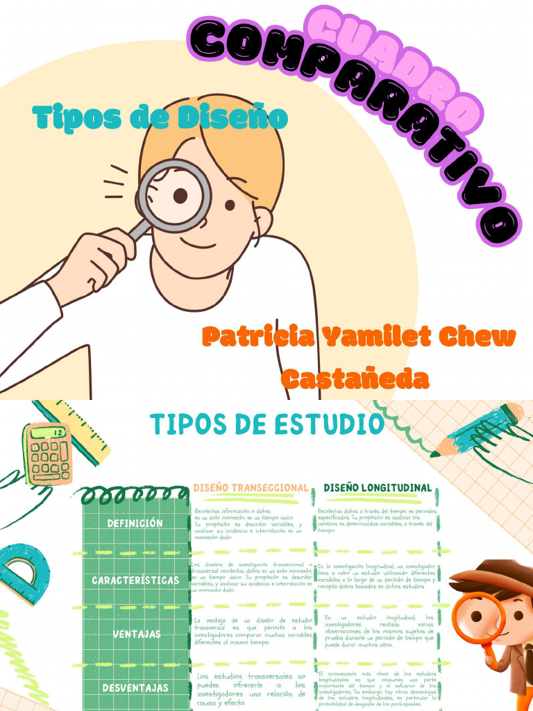 Cuadro Comparativo Diagrama de Proyecto Infantil Doodles Ilustrado ...