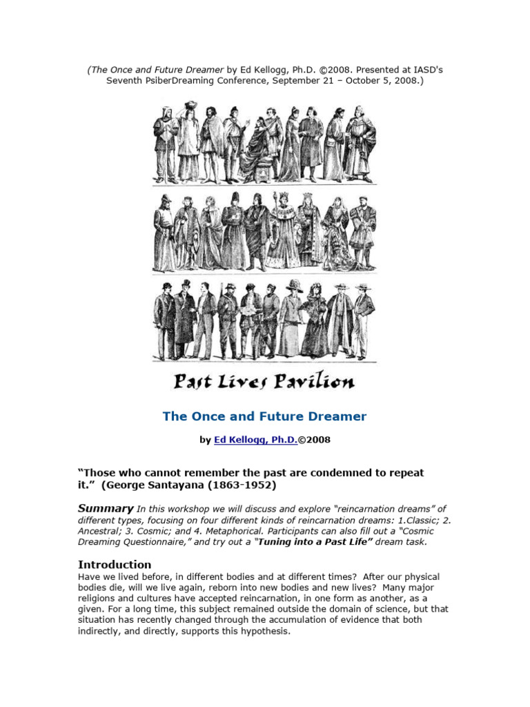 The Once and Future Dreamer | PDF | Dream | Reincarnation