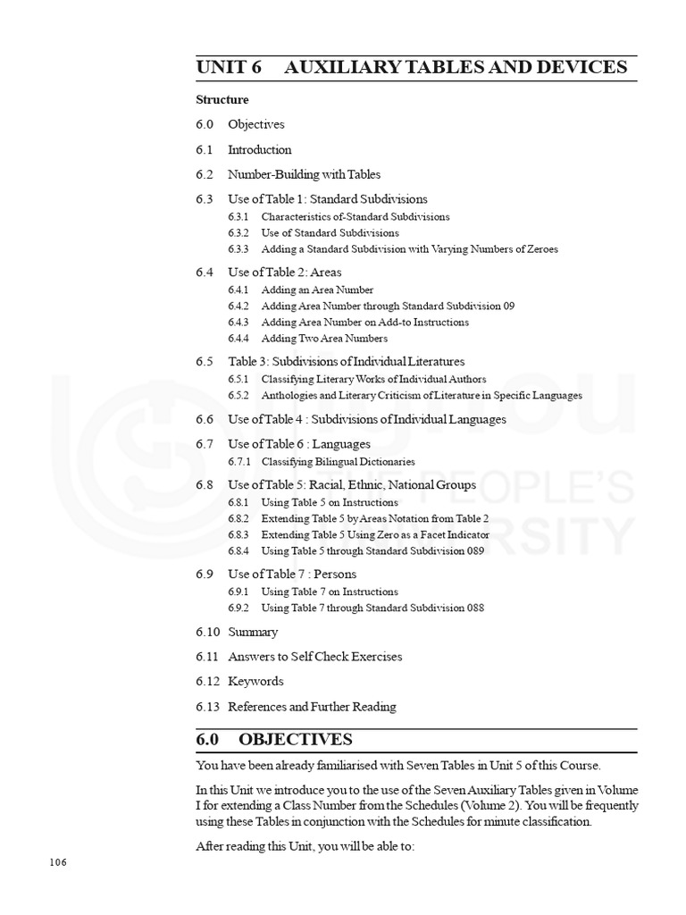 Understanding Auxiliary Tables in DDC | PDF | English Literature | Grammar