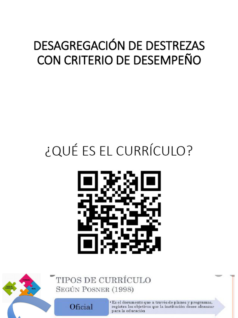 Desagregación de Destrezas Curriculares | PDF | Plan de estudios
